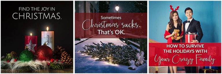 Free Christmas Social Posters - Pep Talk PLR